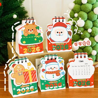 China Wholesale Christmas Mini Desk Calendar for Kids Gifting Award for sale