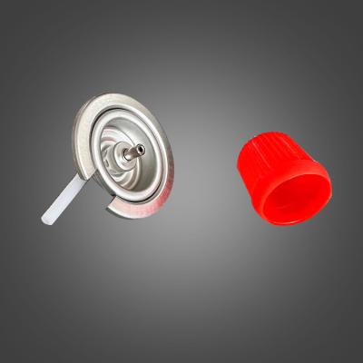 China ODM OEM Butane Gas Cartridge Valve with Red Cover - 1 Inch Portable Stove Valve for Camping Fuel Canisters for sale