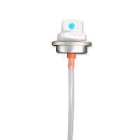 China 1-Inch Anti-Corrosion Aerosol Paint Spray Valve with Actuator for Tin Cans - 0.51mm Double Orifice for sale