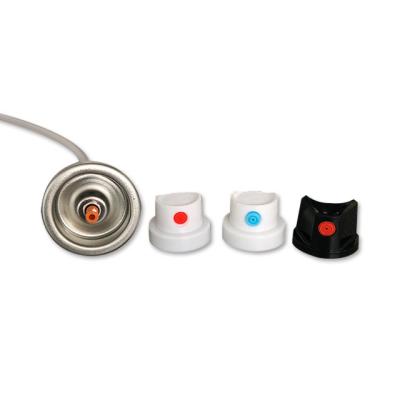 China Single Orifice Aerosol Spray Paint Valve for Aluminum Cans with 1×0.51mm Orifice and Abrasion Resistance for sale