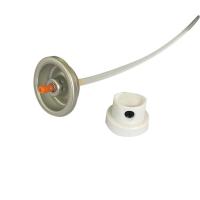 China Clear Lacquer Aerosol Can Valve with Actuator 1 Inch 2x0.33mm Orifice for Insecticide Tin Cans for sale