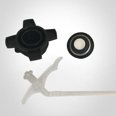 China 1 Inch Gun Type PU Foam Spray Can Valve with Tube and Cap for Construction Materials - 2500pcs Carton Capacity for sale