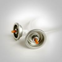 China 1-Inch 360-Degree Aerosol Valve for Car Care Cleaner Tin Cans with 0.51mm Double Orifice and Rust Resistance for sale