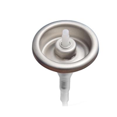 China 25.4mm (1 Inch) Tinplate Aerosol Spray Pump Valve for Cosmetic Cans with POM Stem and Stainless Steel Spring for sale