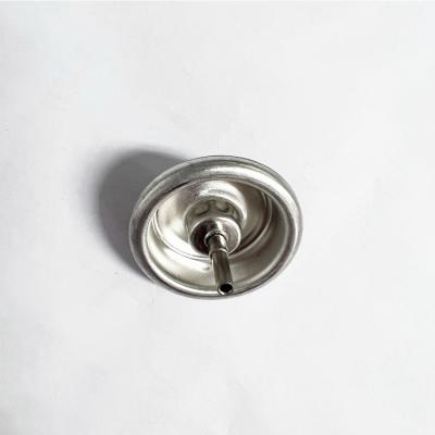 China 1 Inch Metal Stem Butane Gas Refill Valve with Adaptor for Lighter Tin Cans - Double Orifice 2×0.51mm for sale