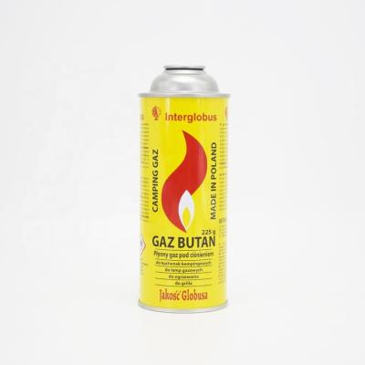 China 65mm 400ml Explosion-Proof Butane Gas Cartridge for Outdoor Cooking and Camping Stoves for sale