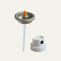 China Buna Gasket Aerosol Hair Spray Valve 1 Inch with Actuator Leakage Proof for sale