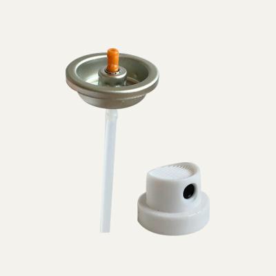 China Buna Gasket Aerosol Hair Spray Valve 1 Inch with Actuator Leakage Proof for sale