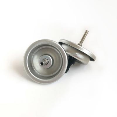 China Universal Butane Lighter Refill Valve 1 Inch with Down Dimples Mounting Cup for sale