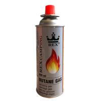 China 65mm x 158mm Butane Gas Cartridge Canister 400ml Capacity for Outdoor Camping Stoves for sale