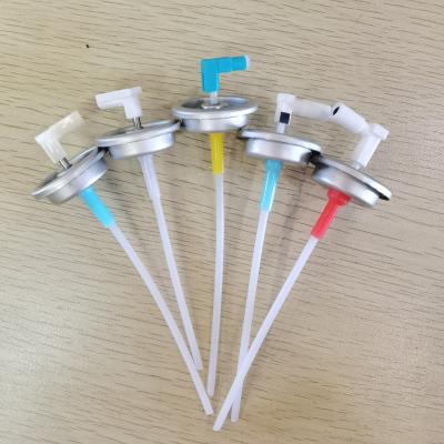 China 1-Inch Metered Aerosol Valve with Actuator for Air Freshener Tin Canisters - 25μL to 150μL Dosage Options for sale