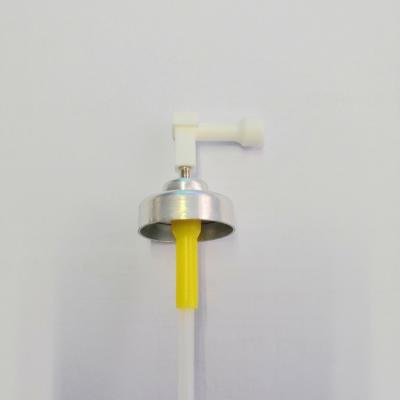 China 20mm Chemical Resistance Metered Aerosol Valve with 35-100μl Dosage for Personal Care Cans for sale