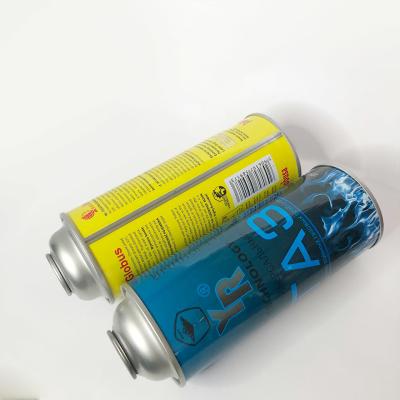 China Butane Gas Canister 220g 227g Tinplate CMYK 4 Color Panton Color for Camping BBQ for sale