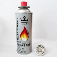 China 65mm 400ml Straight Wall Butane Gas Canister for Outdoor Camping Stove for sale