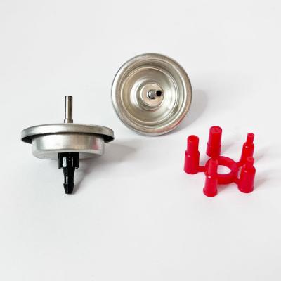 China Universal Butane Lighter Gas Refill Valve 1 Inch Buna Inner Gasket Inverted Housing for sale
