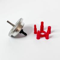 China Inverted Housing Gas Lighter Refill Valve with Down Dimples Fitting for sale