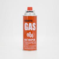 China Refillable Butane Gas Canister 400ml for Camping Stove Tinplate for sale