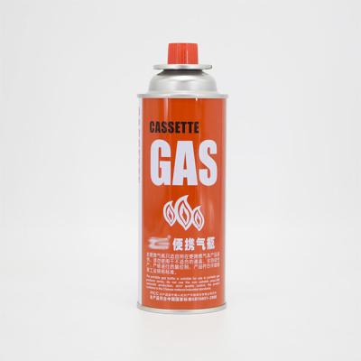 China Refillable Butane Gas Canister 400ml for Camping Stove Tinplate for sale