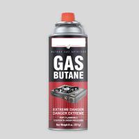 China Butane Gas Cartridge 227g for Portable Stove 400ml Tinplate Canister for sale