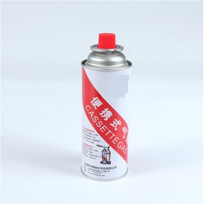 China 400ml Butane Gas Canister Straight Wall Tinplate for Outdoor Camping Stove for sale