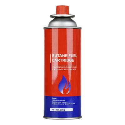 China 227g Butane Gas Cartridge Tinplate Portable Camping Stove Fuel Canister 400ml for sale