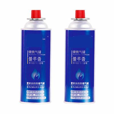 China Refillable Camping Bbq Gas Bottle 400ml Capacity 65mm Diameter 220g Weight for sale
