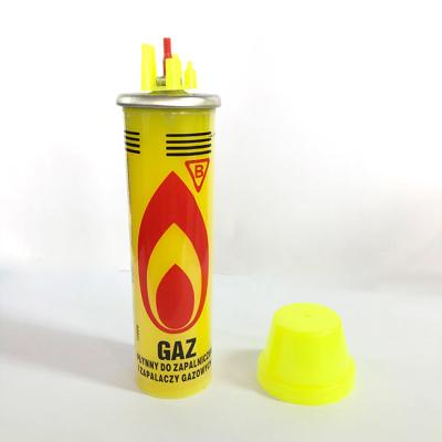 China 80ml Universal Butane Gas Refill with 40mm Valve and 150mm Height for Lighters and Torches for sale