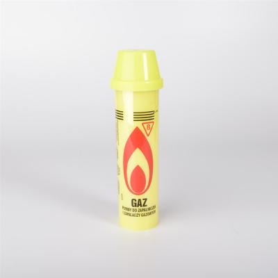 China 80ml Butane Gas Refill Bottle for Lighters and Torches - 150mm Height PET Container with Safety Certification for sale