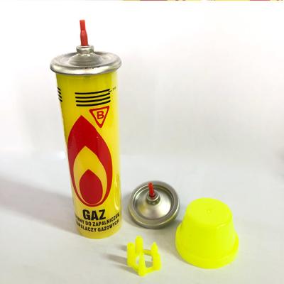 China 80ml PET Bottle Butane Gas Lighter Refill with 150mm Height and 40mm Valve for Pocket Lighters for sale