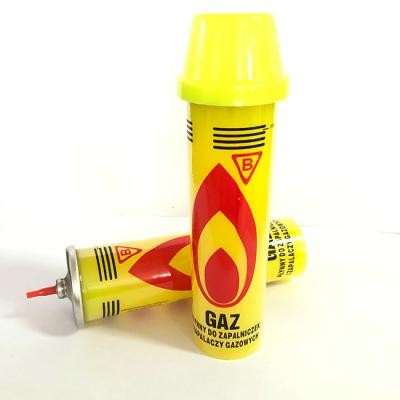 China Universal Butane Gas Refill Canister 80ml 150mm Height for Cigarette Lighters and Flame Torches for sale