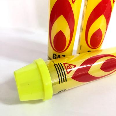 China 80ml Butane Gas Lighter Refill with 150mm Height and 45mm Cap for Outdoor Camping Appliances for sale