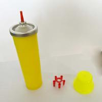 China 80ml Butane Gas Refill for Barbecue Lighters 40mm Valve PET Bottle 150mm Height for sale