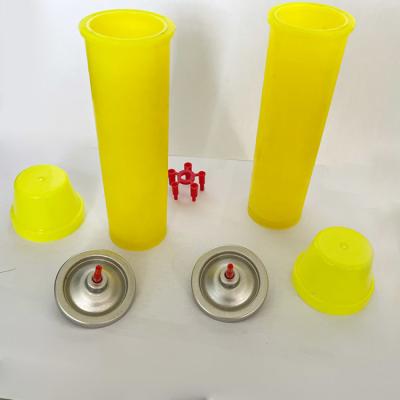 China 80ml Butane Gas Lighter Refill Disposable Refillable PET Bottle 40mm Valve for sale