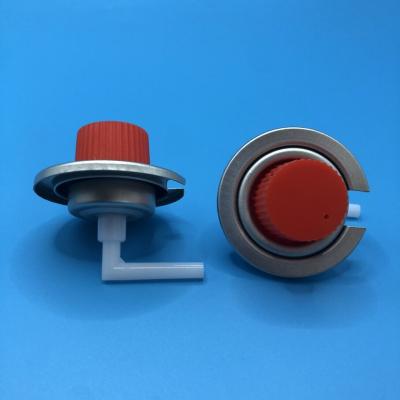 China 1 Inch Metal PP Gas Cartridge Valve for Butane Fuel Canister Camping Stove for sale