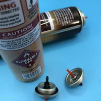 China Universal Butane Lighter Refill Valve 1 Inch Slotted Housing Buna Gasket for sale