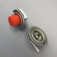 China 1 Inch Butane Gas Valve for Fuel Canister Cartridge with Buna Inner Gasket for sale