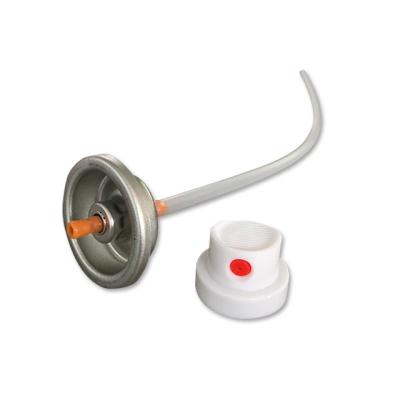 China FUTURE Spray Paint Aerosol Valve 1 Inch 25.4mm Orifice 2.0x0.33mm Housing for sale