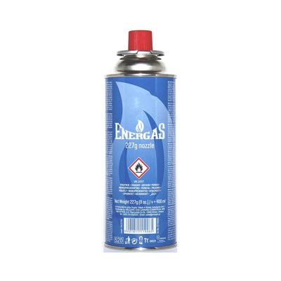 China Custom CMYK 4 Color Panton Butane Gas Canister 220g 227g for Barbecue for sale