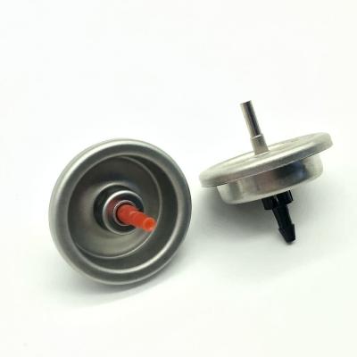 China Butane Gas Lighter Valve 1 Inch with Buna Gasket and Mounting Cup for Cigarette Lighter Refill for sale