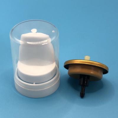 China Inverted Aluminum Aerosol Valve 20mm for Hair Mousse 360 Degree Dispensing System for sale