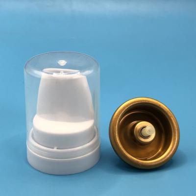 China 1 Inch Cosmetic Aerosol Valve with Foam Actuator for Salon Hair Styling Mousse for sale
