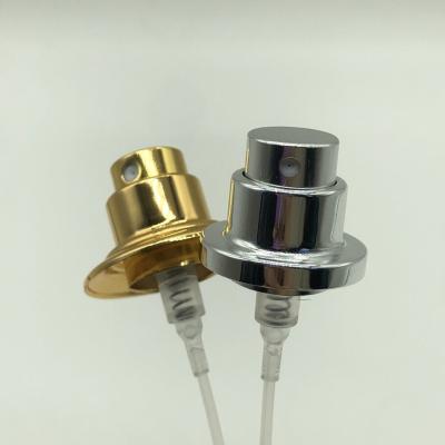 China OEM Crimp Top Perfume Sprayer 20mm Gold Silver Finish Luxury Fragrance Pump for sale