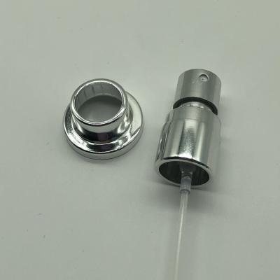 China Precision Silver Perfume Pump 18mm Micro Fine Mist Sprayer for Luxury Fragrance Bottles for sale