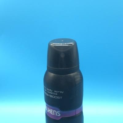 China Black Aerosol Actuator with POM Nozzle 33mm Width PP Extension Tube for Body Spray for sale