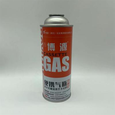 China Jincheng 220g 227g Butane Gas Canister Tinplate 65x158mm Portable Camping BBQ Cooking for sale