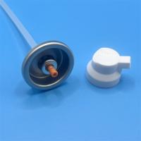 China Custom Dip Tube Shaving Foam Aerosol Valve 1 Inch Tinplate Mounting Cup Stainless Steel Spring for sale