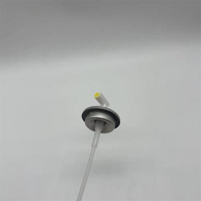China Aluminum Metered Aerosol Valve 1 Inch Gasket Seal Mist Spray 50-200mcl for sale