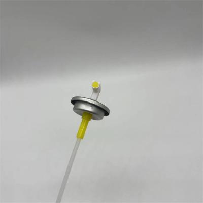 China Metered Aerosol Valve Button Actuator 1 Inch Aluminum Air Freshener Spray 50-200mcl for sale