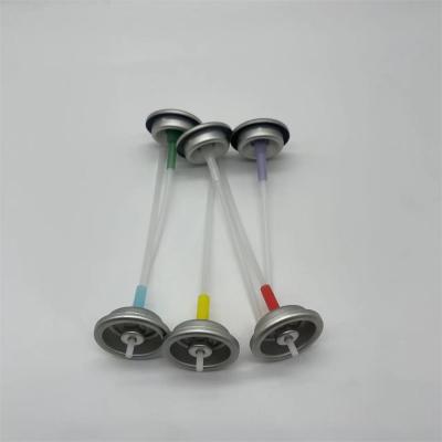 China Aluminum Button Actuator Metered Aerosol Valve 50-200mcl Gasket Sealing for sale