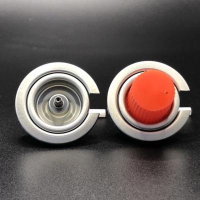 China Butane Gas Valve Brass Straight Stem CGA 600 Inlet for Portable Gas Stove for sale